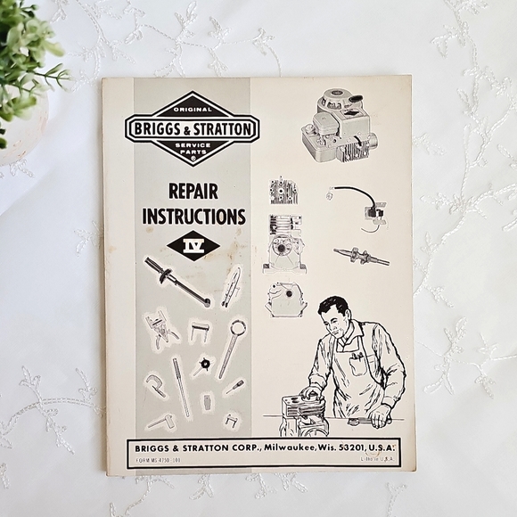 Brigs & Stratton | Other | Original Briggs And Stratton Repair ...